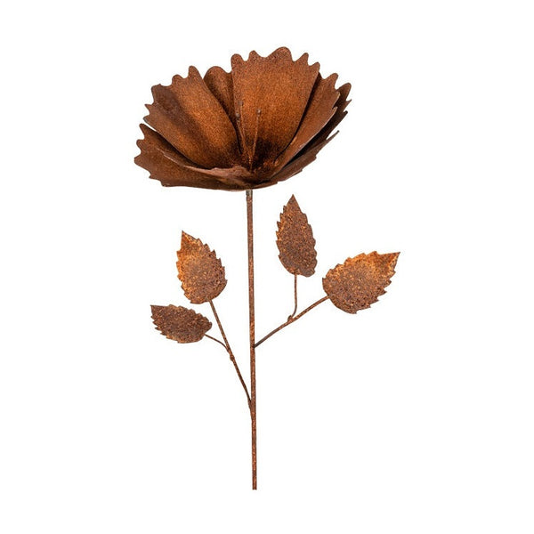 Decorative Rust Flower Garden Stake | Alfresco Gardenware | Urban ...