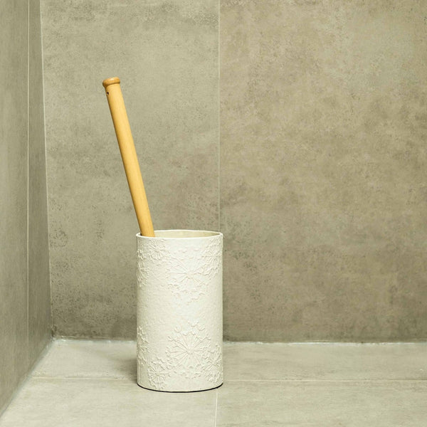 Eco Max Toilet Brush Holder Paper Pottery - White Dandelion | Urban ...