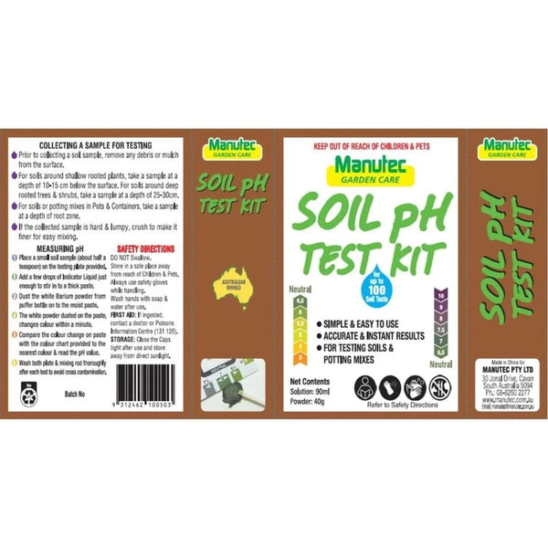 Soil pH Testing Kit by Manutec | Urban Revolution - Urban Revolution ...