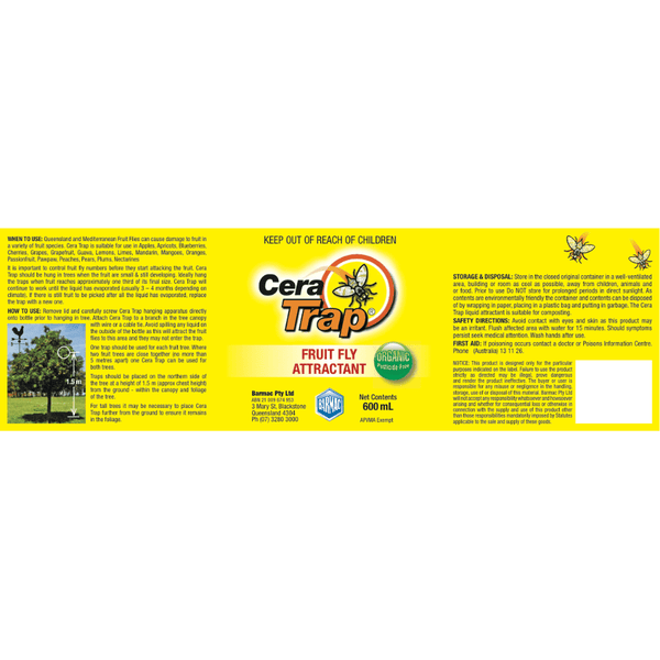 Cera Trap - Organic Fruit Fly Trap | Urban Revolution - Urban ...